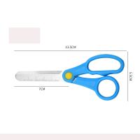 China Wholesale safety kids scissors office student stationery multicolor graduated round tip scissors for sale