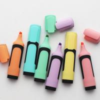 China high quality with cheap price 6pcs candy color fluorescent pen for sale