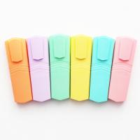 China wholesale school and office stationery multicolor small highlighter pen set for sale