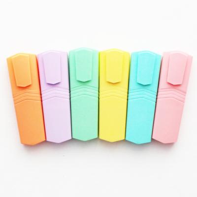 China wholesale school and office stationery multicolor small highlighter pen set for sale