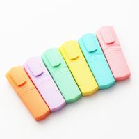 China wholesale school and office stationery multicolor small highlighter pen set for sale
