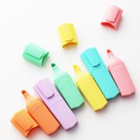 China wholesale school and office stationery multicolor small highlighter pen set for sale