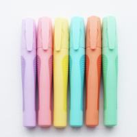 China wholesale hot sale 6pcs colored fluorescent pens for sale