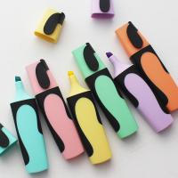 China wholesale hot sale stationery macaron color fluorescent pens for sale