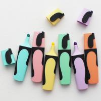 China wholesale hot sale stationery macaron color fluorescent pens for sale