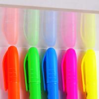 China factory wholesale office and school stationery 5pcs highlighter pen for sale