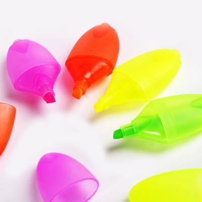 China factory price hot sale rainbow color mini highlighter marker pen for sale