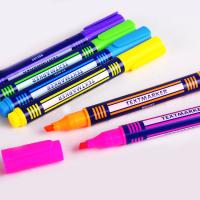 China wholesale cheap price office and school stationery highlighters with chisel tip for sale
