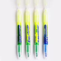 China hot sale custom logo fluorescent color double head marker pen for sale
