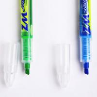 China hot sale custom logo fluorescent color double head marker pen for sale