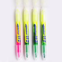 China hot sale custom logo fluorescent color double head marker pen for sale