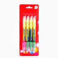 China hot sale custom logo fluorescent color double head marker pen for sale