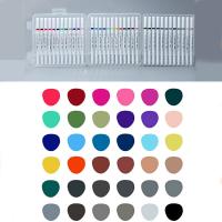 China 36 Colors Double Head Rich And Natural Color Permanent Markers Jumbo Ink Marker Pen for sale