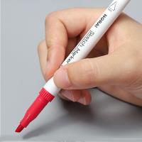 China 36 Colors Double Head Rich And Natural Color Permanent Markers Jumbo Ink Marker Pen for sale