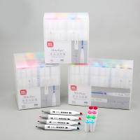 China 80 Colors Double-headed Oily Rich Color Best Art Markers Bullet Tip Permanent Colour Marker Pack for sale