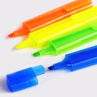 China Custom logo reliable quality fluorescent color marker pen set for sale