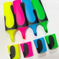 China New Design 4PCS Durable Colorful   Stationery Fluorescent Ink Marker Pen Chisel Fiber Tip Highlighter for sale