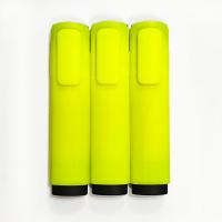 China Best Price 12PCS Yellow Stationery Fluorescent Ink Color Marker Chisel Fiber Tip Highlighter for sale