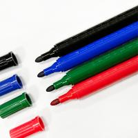 China Manufacturer 4PCS Office Classic Dry Easy Marker Pen Set Bullet Tip Permanent Marker for sale