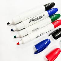 China New Design 4PCS Durable Double-head Stationery Easy Erasing Marker Set Bullet Tip Whiteboard Marker for sale