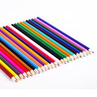 China Wholesale sharpened white wood good quality 24pcs metal box color pencil for kids drawing for sale