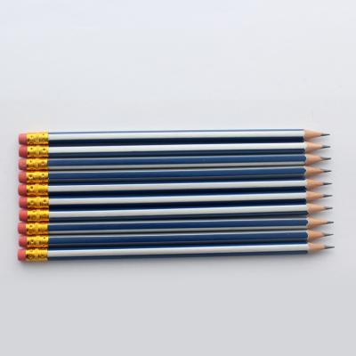 China factory price presharpened 10pcs wood pencil hb with eraser for sale