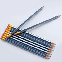 China factory price presharpened 10pcs wood pencil hb with eraser for sale