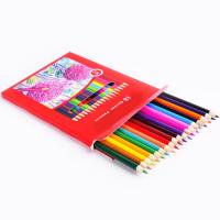 China Stationary supply wholesale round 18pcs student colored pencils bulk for sale