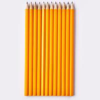 China Government bid hb pencil presharpened 12pcs yellow wood hb pencil set for kids for sale