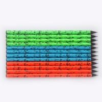 China Presharpened 12pcs graphite pencil close top heat transfer black HB wood pencil for sale
