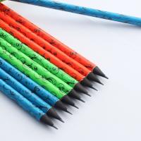 China Presharpened 12pcs graphite pencil close top heat transfer black HB wood pencil for sale