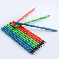 China Presharpened 12pcs graphite pencil close top heat transfer black HB wood pencil for sale