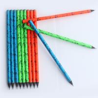 China Presharpened 12pcs graphite pencil close top heat transfer black HB wood pencil for sale