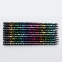 China 10pcs Custom Printed Black Wooden Pencil Hb Pencil 2 Hb Pencil S With Black Eraser Importer for sale
