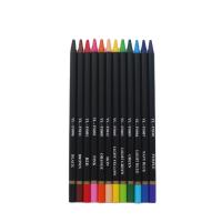 China hot sale wholesale cheap round barrel design 12pcs color pencils for sale