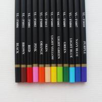 China hot sale wholesale cheap round barrel design 12pcs color pencils for sale