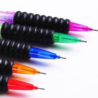 China High quality wholesale multi-colored 6pcs mechanical pencil with eraser for sale