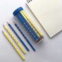 China wholesale triangle barrel groove kids writing HB pencil for sale