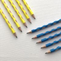 China wholesale triangle barrel groove kids writing HB pencil for sale