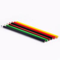 China wholesale good quality round smooth soft wood 6 colored pencils for sale