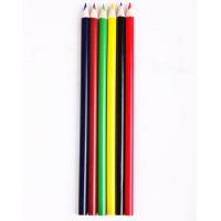 China wholesale good quality round smooth soft wood 6 colored pencils for sale