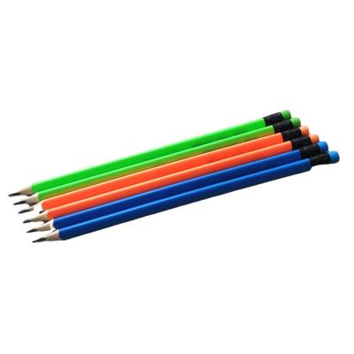 China wholesale 6pcs noen painting HB with colorful eraser for sale