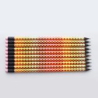 China presharpen black soft wood hb pencil 10pcs neon graphgite pencil custom with eraser for sale