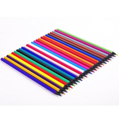 China Factory supply cheap 24 pcs black plastic eco friendly color pencil for sale