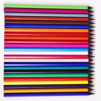 China Factory supply cheap 24 pcs black plastic eco friendly color pencil for sale