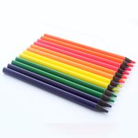 China factory price 12pcs wood half size jumbo color pencil for sale