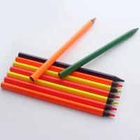 China factory price 12pcs wood half size jumbo color pencil for sale