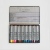 China Professional Artist Quality Metal Box Hexagonal Barrel Colored Pencils for sale