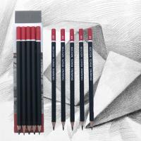 China High quality art black 8B specifications woodensketch pencil set for sale