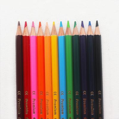 China Professional Cheap Storage Oil Colorful 12 Kids Color Wood Pencils for sale